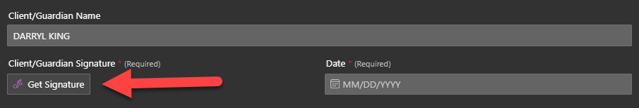 How to Capture A Client/Guardian Signature – Axiom
