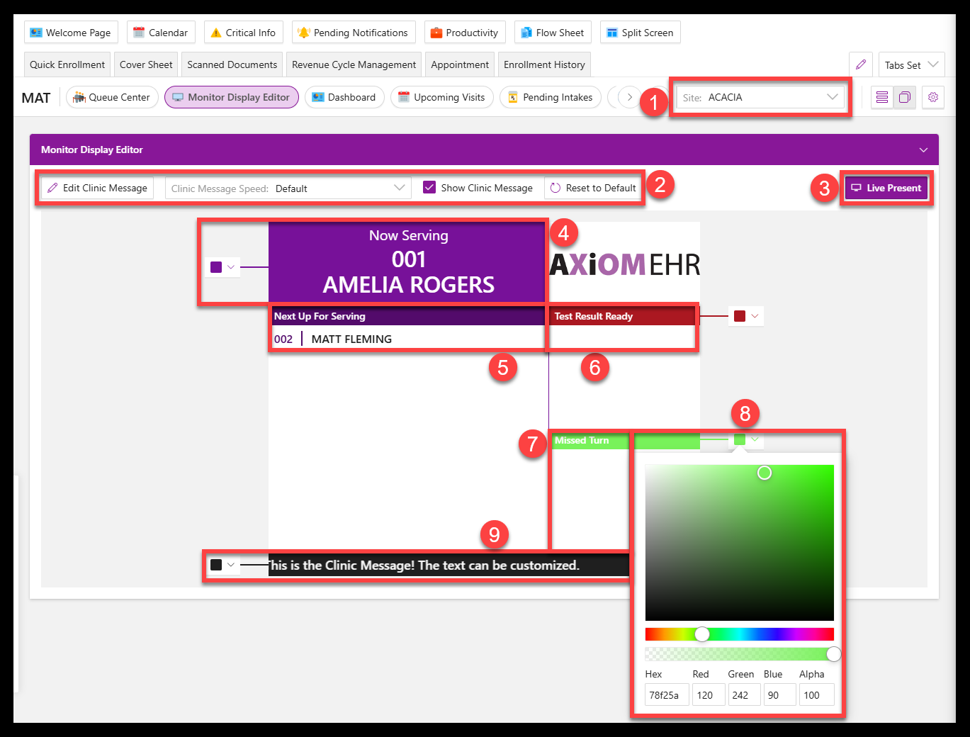 MAT - Monitor Display – Axiom