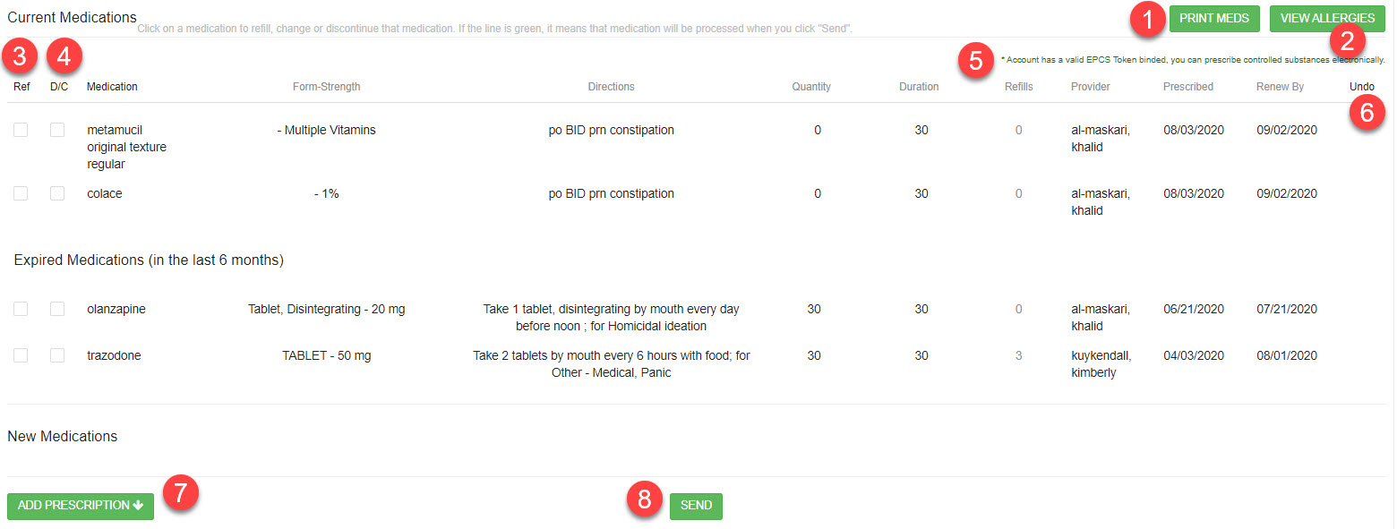 Prescription Administration Sheet – Axiom
