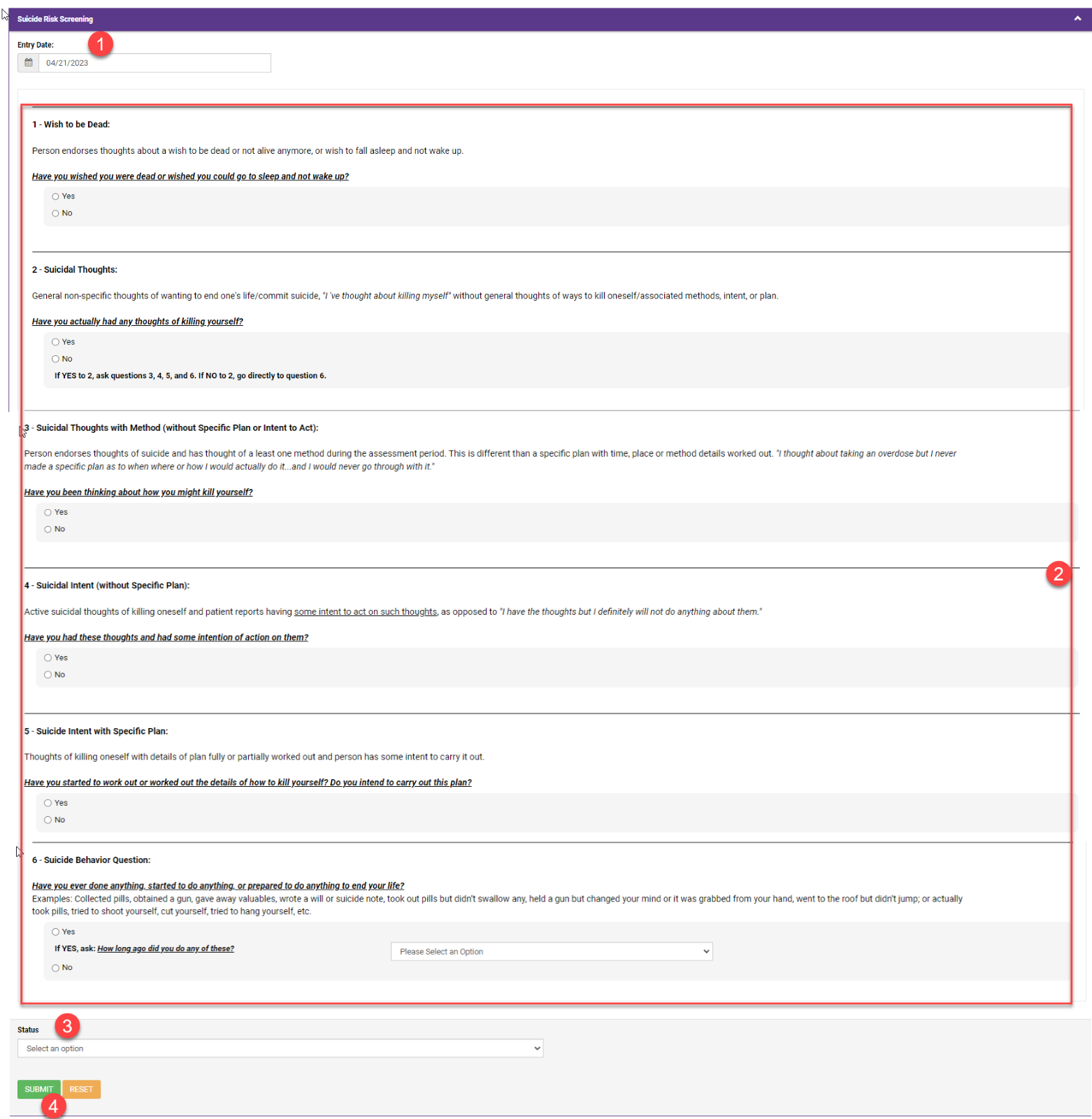 Suicide Risk Screening – Axiom