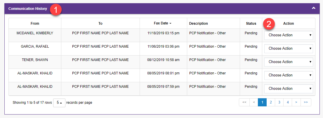 PCP Communication – Axiom