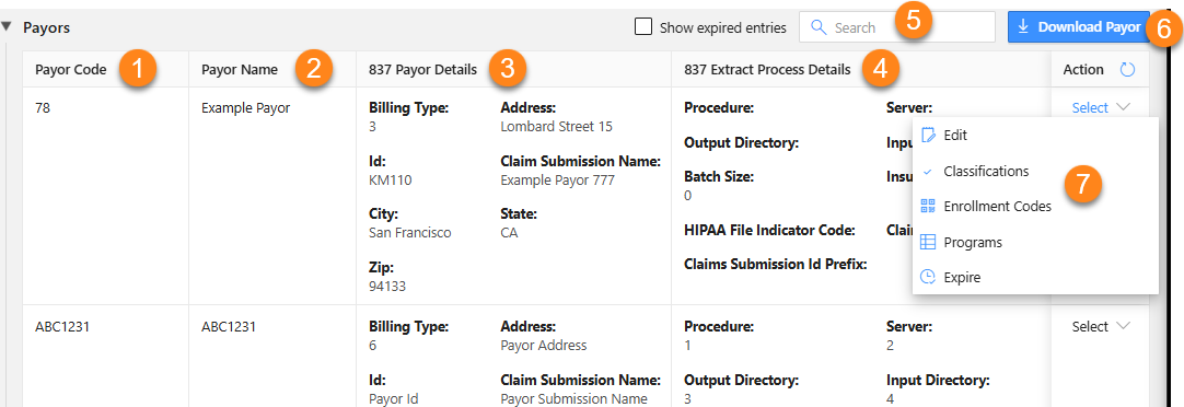 RCM - Payor Editor – Axiom
